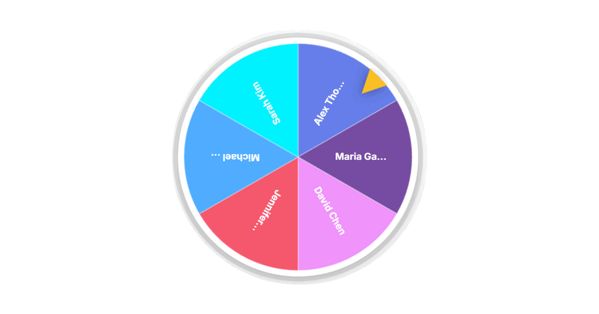 Wheel of Names Spinner — Free Online Name Picker | NameWheel